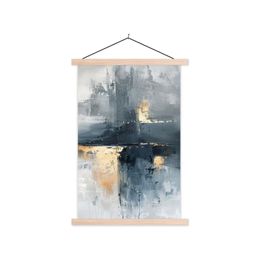 MuchoWow Lehrtafel / Wandbehang Grau | Gr.: 40x60 cm
