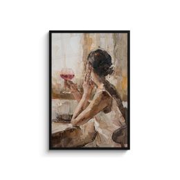 MuchoWow Poster mit Leiste Wein | Gr.: 20 x 30 cm