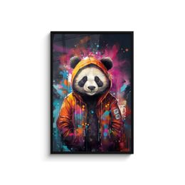 MuchoWow Poster mit Leiste Panda | Gr.: 20 x 30 cm