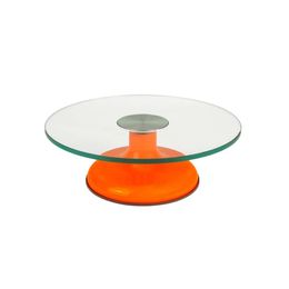 Intirilife Kuchenplatte drehbarer Tortenst&auml;nder 30x10 cm in Orange | Gr.: onesize
