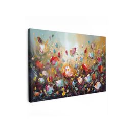 MuchoWow Leinwand bilder Blumenmeer | Gr.: 30 x 20 cm