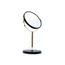 Intirilife Schminkspiegel Kosmetikspiegel 16.9 cm mit 1x/ 5x Vergrößerung in Schwarz | Gr.: onesize
