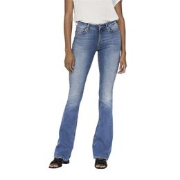 Only Jeans ONLBLUSH MID FLARED TAI467 flared in Blau | Gr.: S/L34