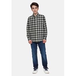 Jack & Jones JACK & JONES Junior Hemd 'Cover Checked' in grau | Gr.: 140