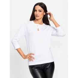 Heine 3/4 Arm-Pullover in weiß | Gr.: 42