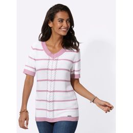 WITT WEIDEN Kurzarmpullover in rosé | Gr.: 38