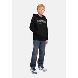 Jack & Jones JACK & JONES Junior Hoodie 'Caleb' in schwarz | Gr.: 140