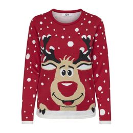 Jacqueline de Yong JDY Pullover 'LUCIA X-MAS' in Rot | Gr.: L