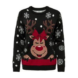 Jacqueline de Yong JDY Pullover 'LUCIA X-MAS' in Schwarz | Gr.: S