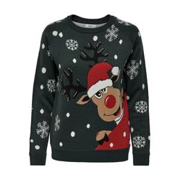 Jacqueline de Yong JDY Pullover 'LUCIA X-MAS' in Grün | Gr.: XS