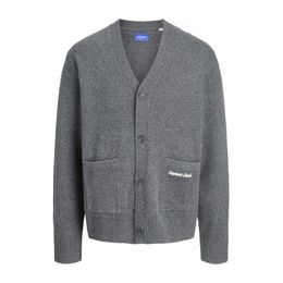 Jack & Jones JACK & JONES Junior Strickpullover 'Norrebro' in dunkelgrau | Gr.: 164