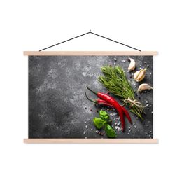 MuchoWow Lehrtafel / Wandbehang Grau | Gr.: 60 x 40 cm