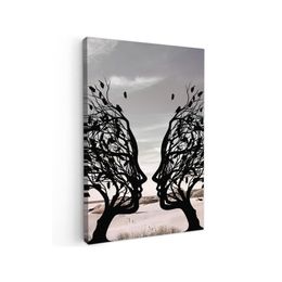 MuchoWow Fotoleinwand Grau | Gr.: 30 x 20 cm