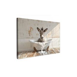 MuchoWow Fotoleinwand Weiß | Gr.: 20 x 30 cm
