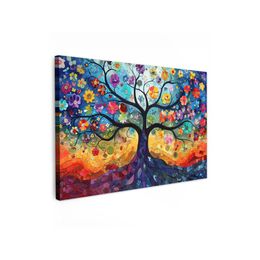 MuchoWow Fotoleinwand Blau | Gr.: 30 x 20 cm