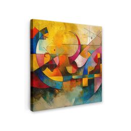 MuchoWow Fotoleinwand Gelb | Gr.: 20 x 30 cm