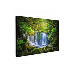 MuchoWow Leinwand bilder Dschungel Wasserfall | Gr.: 20 x 20 cm