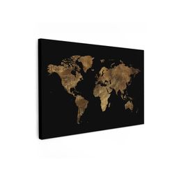 MuchoWow Fotoleinwand Gold | Gr.: 30 x 20 cm