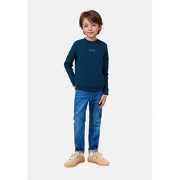 Jack & Jones JACK & JONES Junior Sweatshirt 'Point Sweat Badge' in blau | Gr.: 98