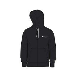 Champion Longsleeve Full Zip Hoodie Sweatshirt in Schwarz | Gr.: XL