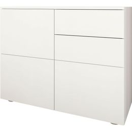 borchardt Möbel Kommode BORCHARDT MÖBEL "Rova", weiß (weiß matt), B:93cm H:72cm T:35cm, Spanplatte, Sideboards, Breite 93 cm