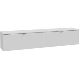 Lowboard FORTE "LibertadTV-Board, TV-Schrank", weiß, B:178,8cm H:37,5cm T:34,8cm, Spanplatte, Sideboards, großes TV Board, erweiterbar, Wandmontage, Metallgriff