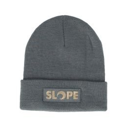 Beanie SLOPE "Wren", Damen, grau, 50% Polyacryl, 50% Polyester, unifarben, Mützen, im hippen, warmen und atmungsaktiven Design
