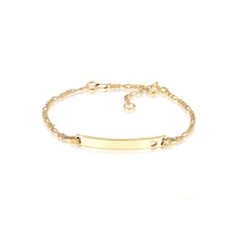 Armband Elli "Kinder Herz Geburt Namens-Band 925 Silber", gold, Armbänder, Mädchen, 14cm, ohne Stein, Silber 925 (Sterlingsilber)