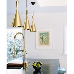 Tom Dixon Beat Tall LED Pendant Brass