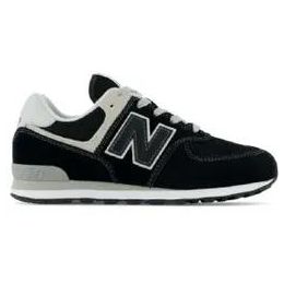 New Balance Unisex f&uuml;r Kinder. GC574V1 Turnschuhe 574 schwarz (19 W), Wohnung, Schn&uuml;rsenkel, L&auml;ssig, Sportlich, Kinderbekleidung
