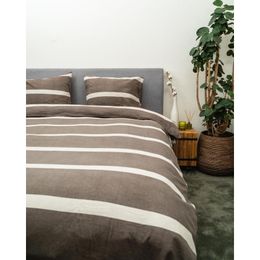 Kayori Bettwäsche »Wada« 2 Stk. tlg. Hergestellt aus GOTS-zertifizierter Bio-Baumwolle Taupe Obermaterial: 100% Baumwolle B/L: 135 cm x 200 cm