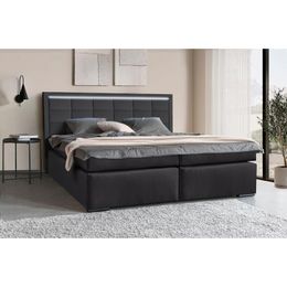 Collection AB Boxspringbett »30 Jahre Jubiläums-Modell Athena« in H2, H3 & H4, wahlweise mit LED-Leiste schwarz
