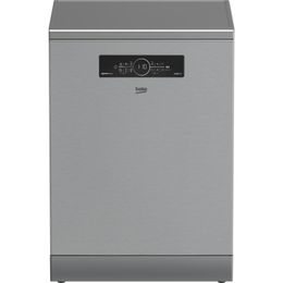 Beko Standgeschirrspüler »BDFN36541XP« 8, 9 l 15 tlg. Maßgedecke grau Target Dry