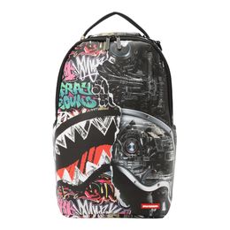 Sprayground Rucksack 'CYBERSHARK' Herren Größe One Size grau / jade / orangerot / schwarz