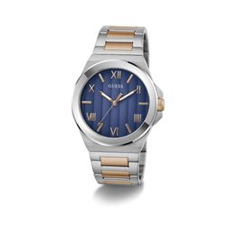 Guess Uhr 'VINYL' Herren Größe One Size navy / bronze / silber