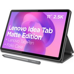 Lenovo Tablet »Idea Tab Matte Edition (11 Zoll)« (27, 94 cm / 11 ′′) Android 128 GB 2.5K ) Luna Grey Lithium-Ionen (Li-Ion) 7040 mAh