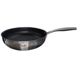 Feinkost Käfer KÄFER Bratpfanne »Edelstahlpfanne« Edelstahl 18/10 1 Stk. tlg. Edelstahl, Teflon Select , ergonomisch, induktionsgeeignet silberfarben