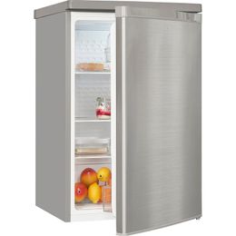 Exquisit Vollraumkühlschrank »KS16-V-040D« 85 cm hoch 55 cm breit 126 Liter Nutzinhalt, Leiser Betrieb, Energieeffizienzklasse D Edelstahl...