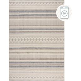 FLAIR RUGS Teppich &raquo;Everett waschbar&laquo; rechteckig 4 mm H&ouml;he Teppich Wohnzimmer, Schlafzimmer, Hoch-Tief Effekt bunt Obermaterial: 100% Kunststoff B...