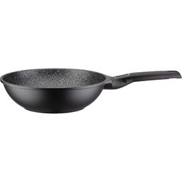 GSW Wok »Easy Click« Aluminiumguss 1 Stk. tlg. abnehmbarer Griff, Ø 28 cm, Induktion schwarz