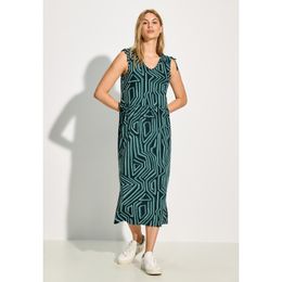Cecil Jerseykleid Sommerkleid mit Print fir green XXL (46) - N-Gr N-Gr XXL (46) Midi-Kleid von Cecil