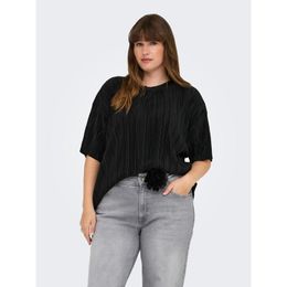 Only CARMAKOMA Plisseeshirt »CARRAVENNA S/S PLISSE TOP JRS NOOS« Black S S Shirt von Only CARMAKOMA