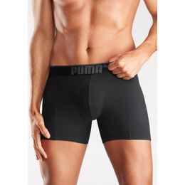 Puma Boxershorts »Lifestyle Sueded Cotton Boxer 3P« Packung, 3er-Pack, mit minimalistischem Design schwarz L L Herrenunterhose von Puma