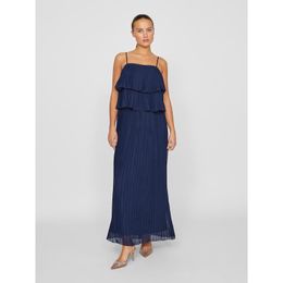 Vila Trägerkleid »VICHIFFON SINGLET PLEATS DRESS - NOOS« Sommerkleid Navy Blazer 34 - N-Gr N-Gr 34 Sommerkleid von Vila