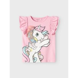name it Kurzarmshirt &raquo;NMFMIKA MLP SS TOP CPLG&laquo; Pink Frosting 104 104 Shirt von name it f&uuml;r M&auml;dchen