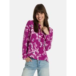 LIEBLINGSSTÜCK LIEBLINGSSTÜCK Klassische Bluse »ReniL« aus 100% Viskose 883P1-wineberry 44 44 Damenbluse mit auffälligem Allover-Blumenmuster