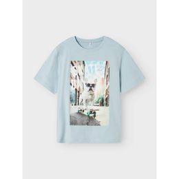 name it Kurzarmshirt »NKMVOTO SS NREG TOP« Celestial BluePrint:Skate Day 146 (152) 146 (152) Shirt von name it für Jungen