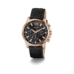 Guess Analoguhr 'WALKER' Herren Größe One Size rosegold / schwarz