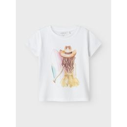 name it Kurzarmshirt »NMFHATTIE SS TOP BOX« Bright White 98 98 Shirt von name it für Mädchen