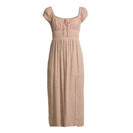 AÉROPOSTALE Kleid Damen Größe 36 beige / blau / hellblau / weiß Winterkleid